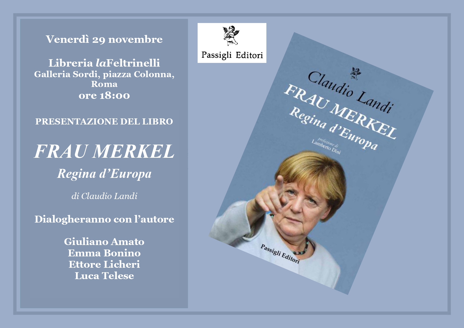 PassigliEditori.it » Archivio » Presentazione del libro “Frau Merkel ...